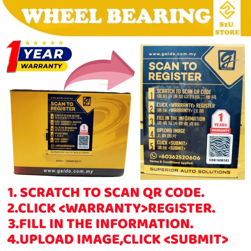 aido Rear Wheel Bearing Hub Mazda 2 1.5 Skyactiv 2015-2015YR Belakang ...